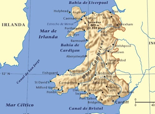 Ciudades de Gales: geografía política : Sobre Gales